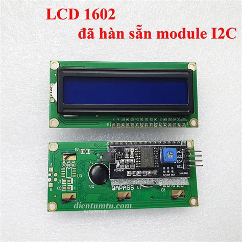 Màn Hình Lcd 1602 1602a Xanh Dương Xanh Lá Mạch I2c Cho Lcd Lazada Vn