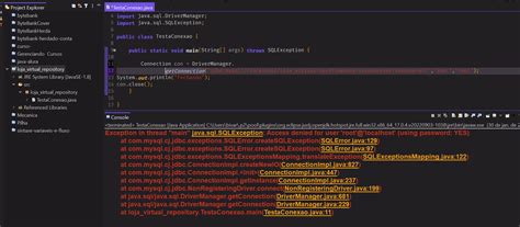 onde está o meu erro Java e JDBC trabalhando com um banco de dados Solucionado