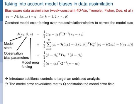The Ecmwf Weak Constraint 4d Var Formulation Ppt Download