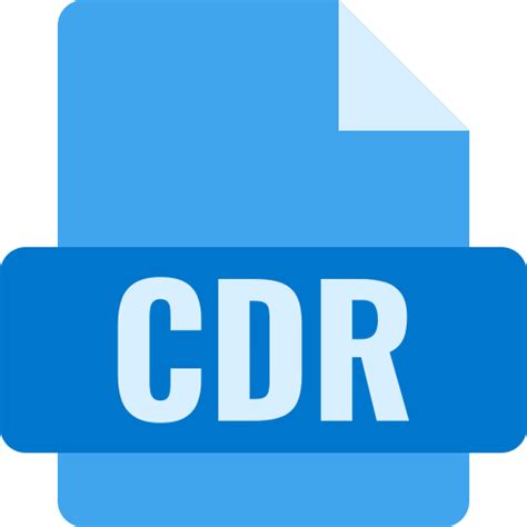 Cdr File Format Generic Color Fill Icon