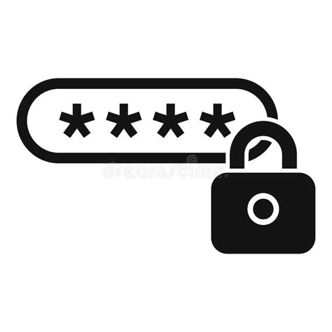 New Password Privacy Icon Simple Vector Protect Document Stock Vector