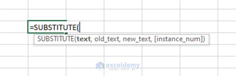 How To Use SUBSTITUTE Function In Excel 4 Examples ExcelDemy