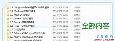 官方ansys Workbench培训教材，包含实例和源文件，讲解详细，极具学习价值ansys培训、ansys有限元培训、ansys