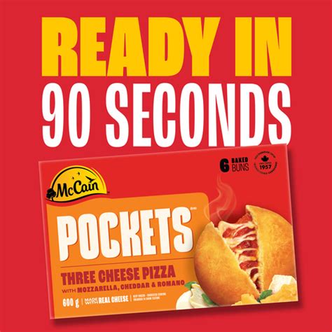 Buy Mccain Pizza Pockets Three Cheese 6 X 100 G Foodland