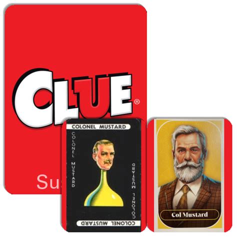 Clue Suspects Match The Memory Clue Suspects Match The Memory