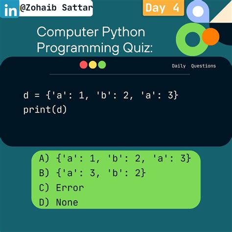 Python Codingquiz Pythonforbeginners Programming Pythontips Tech