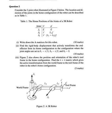 solved question 2 consider the 3 joint robot illustrated in