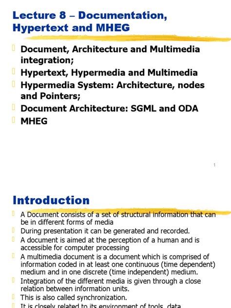 lecture 8 documentation hypertext and mheg pdf