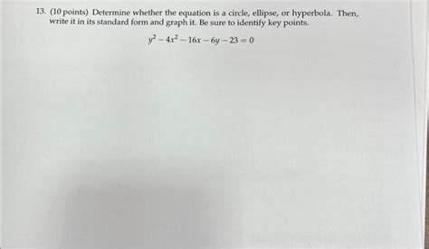 solved 13 10 points determine whether the equation is a
