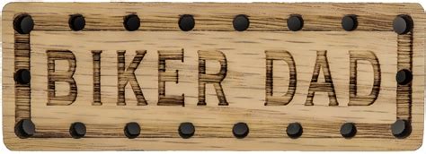 Biker Dad Oak Wood Patch By Ivamis Patches