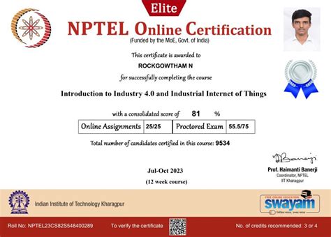 Rockgowtham Nallathambi On Linkedin Industry Iiot Continuouslearning Nptel