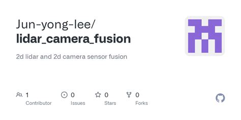 Github Jun Yong Lee Lidar Camera Fusion 2d Lidar And 2d Camera