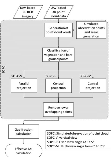 flowchart of effective lai estimation using simulated observation of