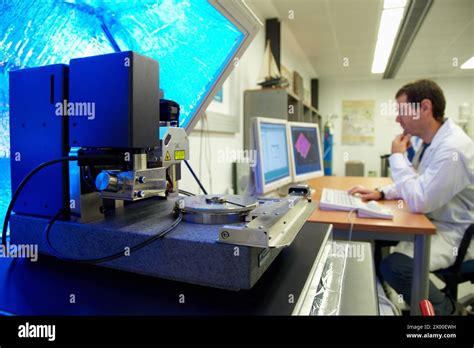 Atomic Force Microscope AFM Atomic Image Of Mica Sheet Research On