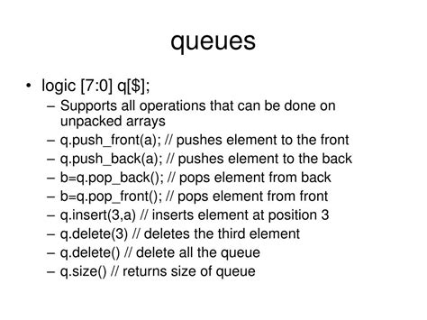 Ppt Systemverilog Basics Powerpoint Presentation Free Download Id3629780