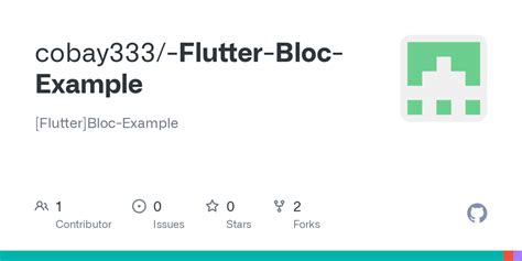 GitHub Cobay Flutter Bloc Example Flutter Bloc Example