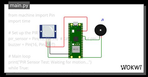 Pir Sensor Wokwi Esp32 Stm32 Arduino Simulator