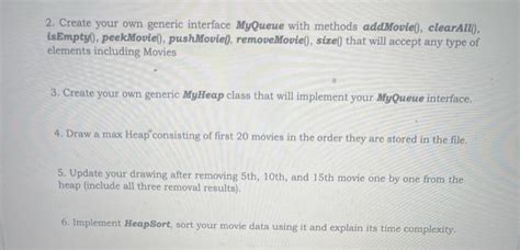 Solved Create Your Own Generic Interface MyQueue With Chegg