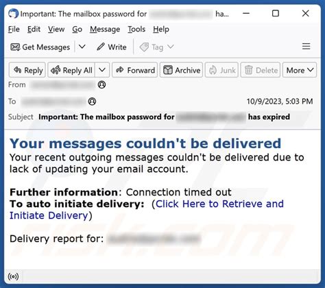 your messages couldn t be delivered email scam removal and recovery