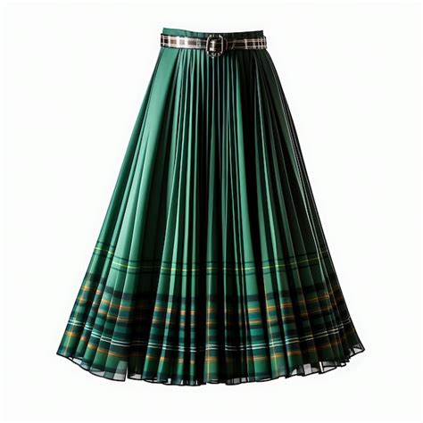 Premium Photo | Isolated of Scottish Kilt Type Pleated Skirt Material ...