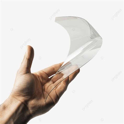 인간의 손에 의해 구부러진 유연한 투명 유리 시트는 유리처럼 반사됩니다 유리 투명한 반사 Png 일러스트 및 이미지 에 대한 무료 다운로드 Pngtree