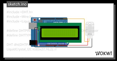 Dht Lcd I2c Wokwi Esp32 Stm32 Arduino Simulator