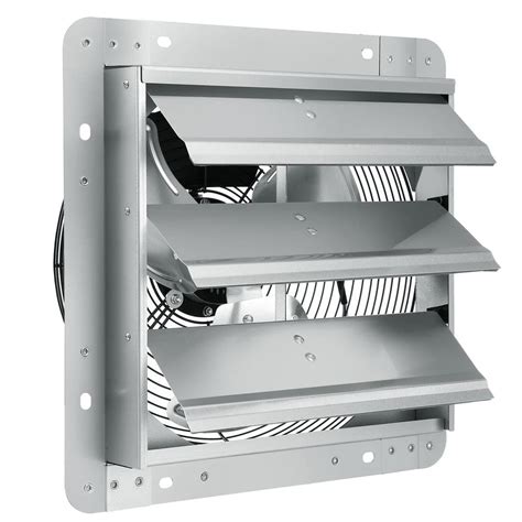 Brandclub 12 In Shutter Exhaust Fan High Speed 1000 Cfm Aluminum