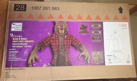 New 95 Ft Immortal Werewolf Animatronic Halloween Prop Lifeeyes Led