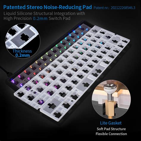 Skyloong GK61 Lite Keyboard Barebone Black