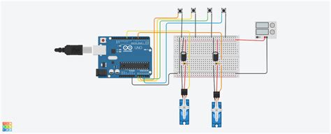 help with a 2 servo 4 button project what am i missing motors