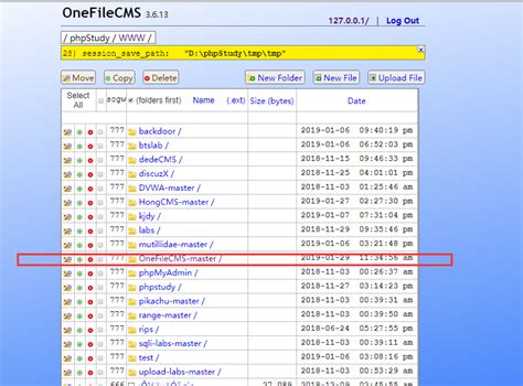 Onefilecmsphp In Onefilecms Can Be Illegally Modified Administrator Privilege · Issue 51