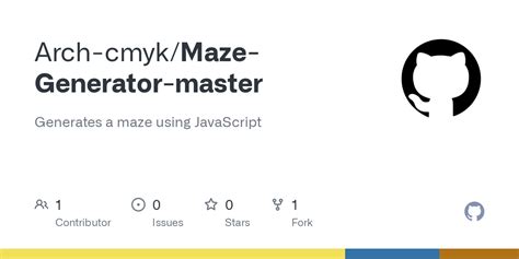 GitHub Arch Cmyk Maze Generator Master Generates A Maze Using JavaScript