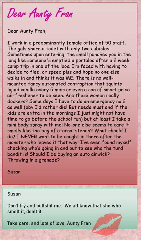 Ask Aunty Fran Episode Petrol Dickheads Spatulas And Humble Braggers