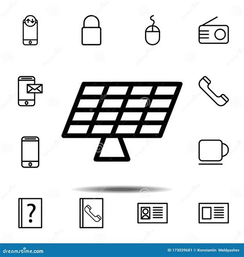 Solar Panels Icon Simple Thin Line Outline Vector Element Of