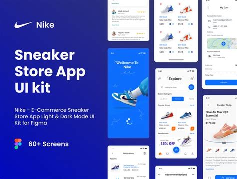 Nike Sneaker Store App Ui Kit Figma Resources In 2024 Ui Kit App
