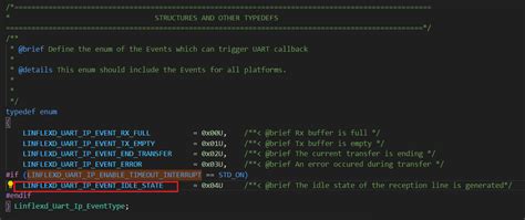 solved uart module of s32g274 chip callback event linflexd uart ip