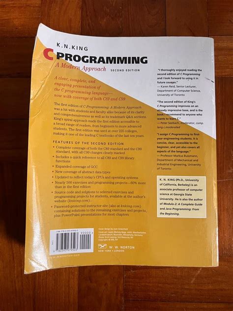 C Programming A Modern Approach Hobbies And Toys Books And Magazines