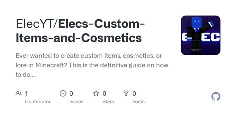 Github Elecytelecs Custom Items And Cosmetics Ever Wanted To Create