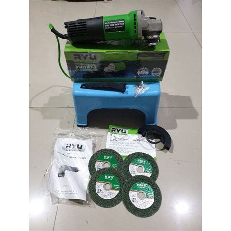 MESIN GERINDA TANGAN RYU RSG 100-3 ANGLE GRINDER RYU RSG100-3 | Lazada ...