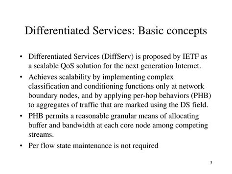ppt differentiated services powerpoint presentation free download
