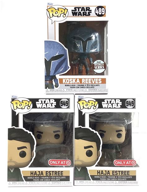 Lot 3 Nip Funko Pop Star Wars Figures Haja Estree