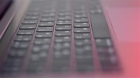 Close Up Of Buttons On Computer Keyboard Macro Background Action Black Modern Laptop Buttons