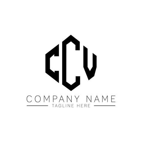 Ccv Letter Logo Design With Polygon Shape Ccv Polygon And Cube Shape