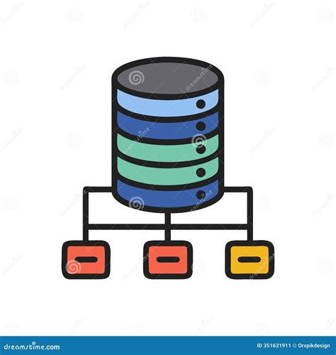 Innovative Nosql Database Solutions Icon Royalty Free Cartoon