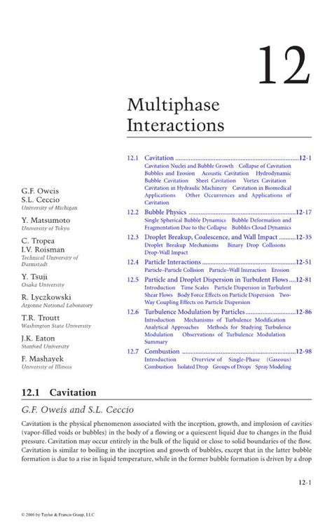Multiphase Flow Handbook In The Liquid Static Pressure Docslib