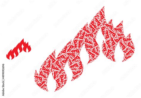 recursion mosaic firewall icon vector mosaic is formed with recursive