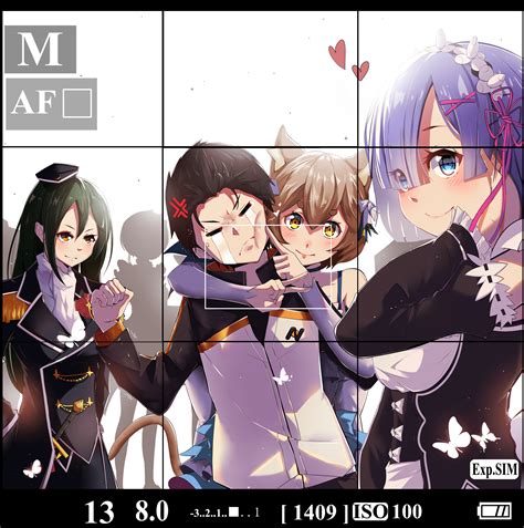 Rem Ram Natsuki Subaru Felix Argyle And Crusch Karsten Re Zero Kara Hajimeru Isekai