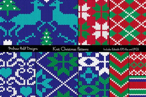 nordic knit border patterns pre designed photoshop graphics