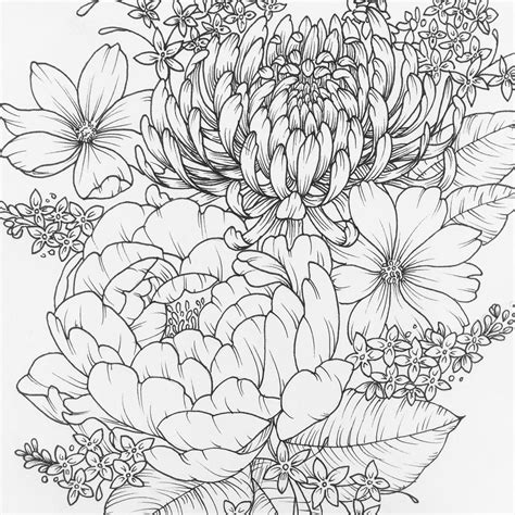 Mum Flower Drawing At Getdrawings Free Download