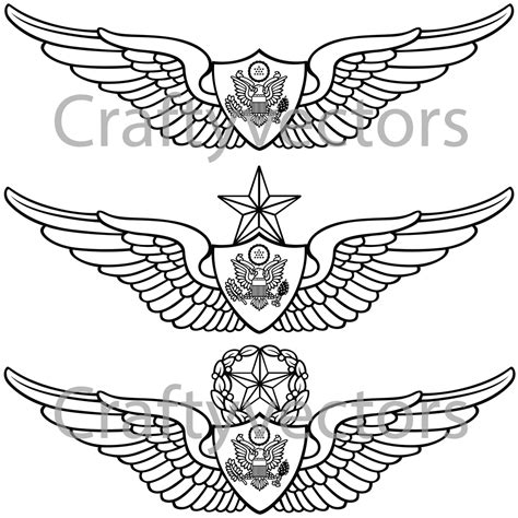 Army Aviation Wings Vector File Crafty Vectors